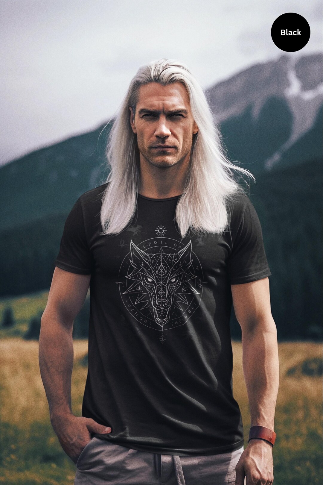 The Witcher Shirt: Wolf Symbol Graphic Tee for Men & Women | Fantasy ...