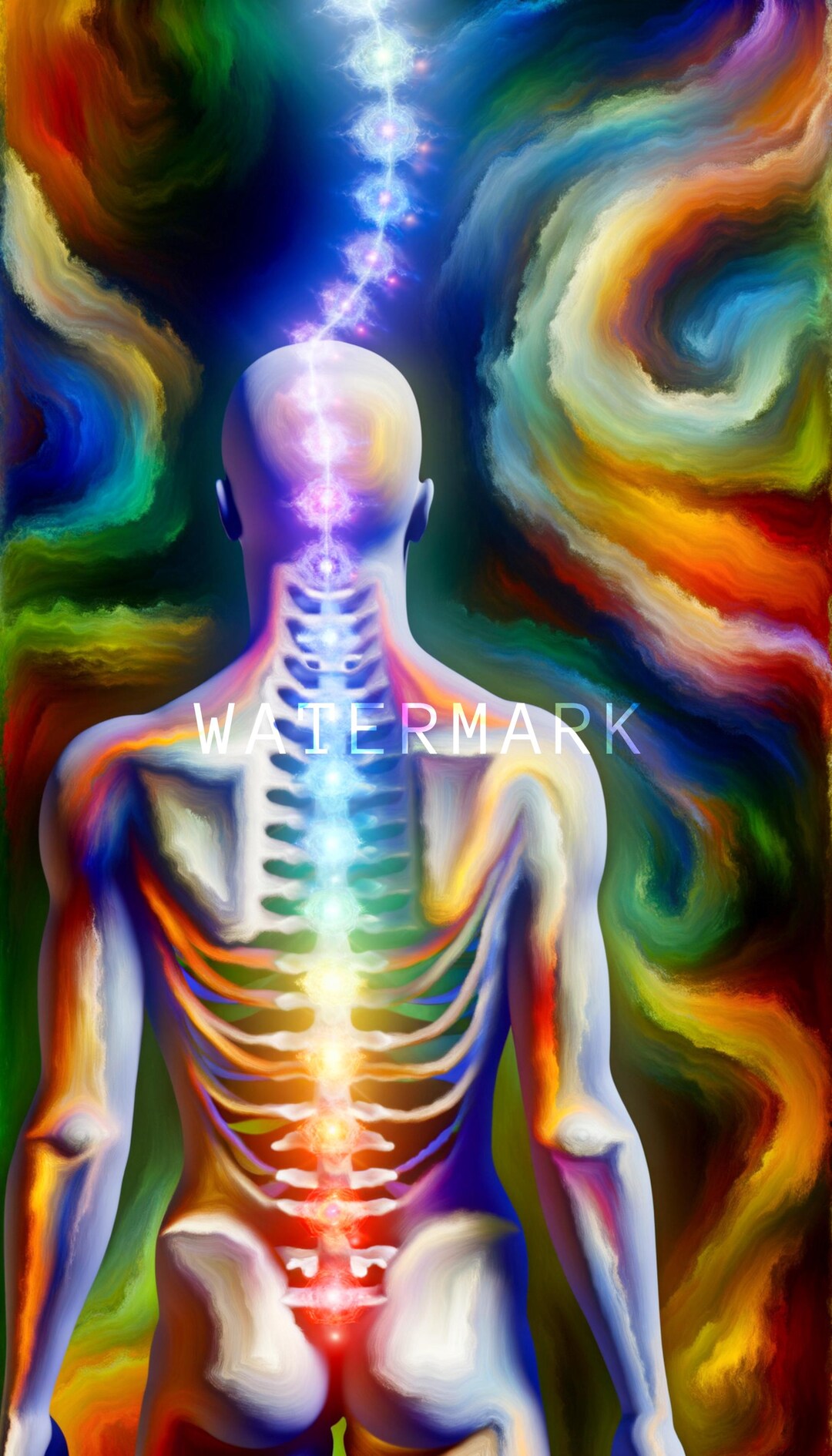 The Rainbow Bridge • Spiritual Artwork of the Chakra System - Etsy