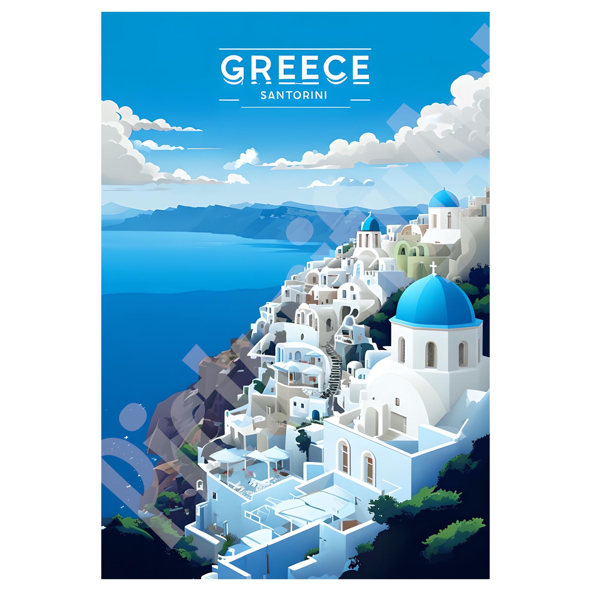 Santorini Png, Santorini Greece, Digital File, Santorini Tshirt ...