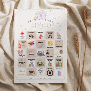 Reading Book Bingo Card - Digital Download - Etsy