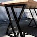 Industrial X Frame Metal Table Legs With Mesh, Heavy Duty Steel Base ...