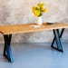 Industrial X Frame Metal Table Legs With Mesh, Heavy Duty Steel Base ...