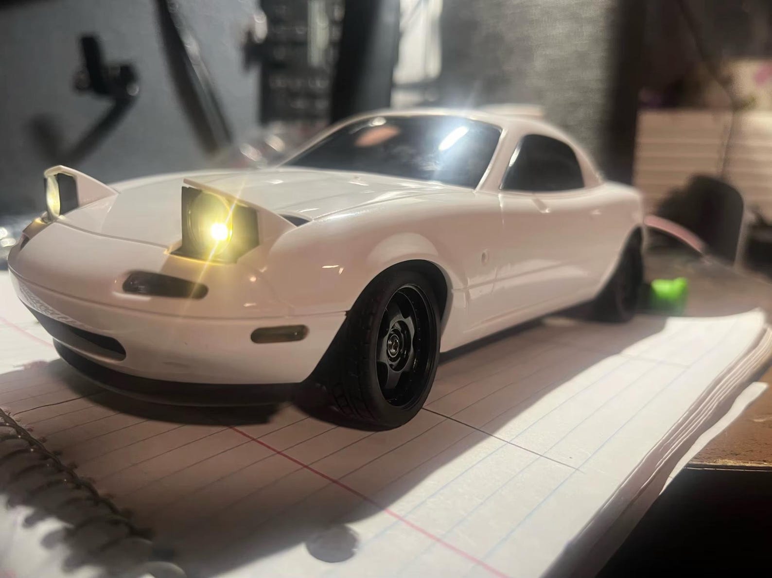 MX-5 Mazda Mini Rc Car Miata Cute Eyes Open Remote Controlled 1/18 ...