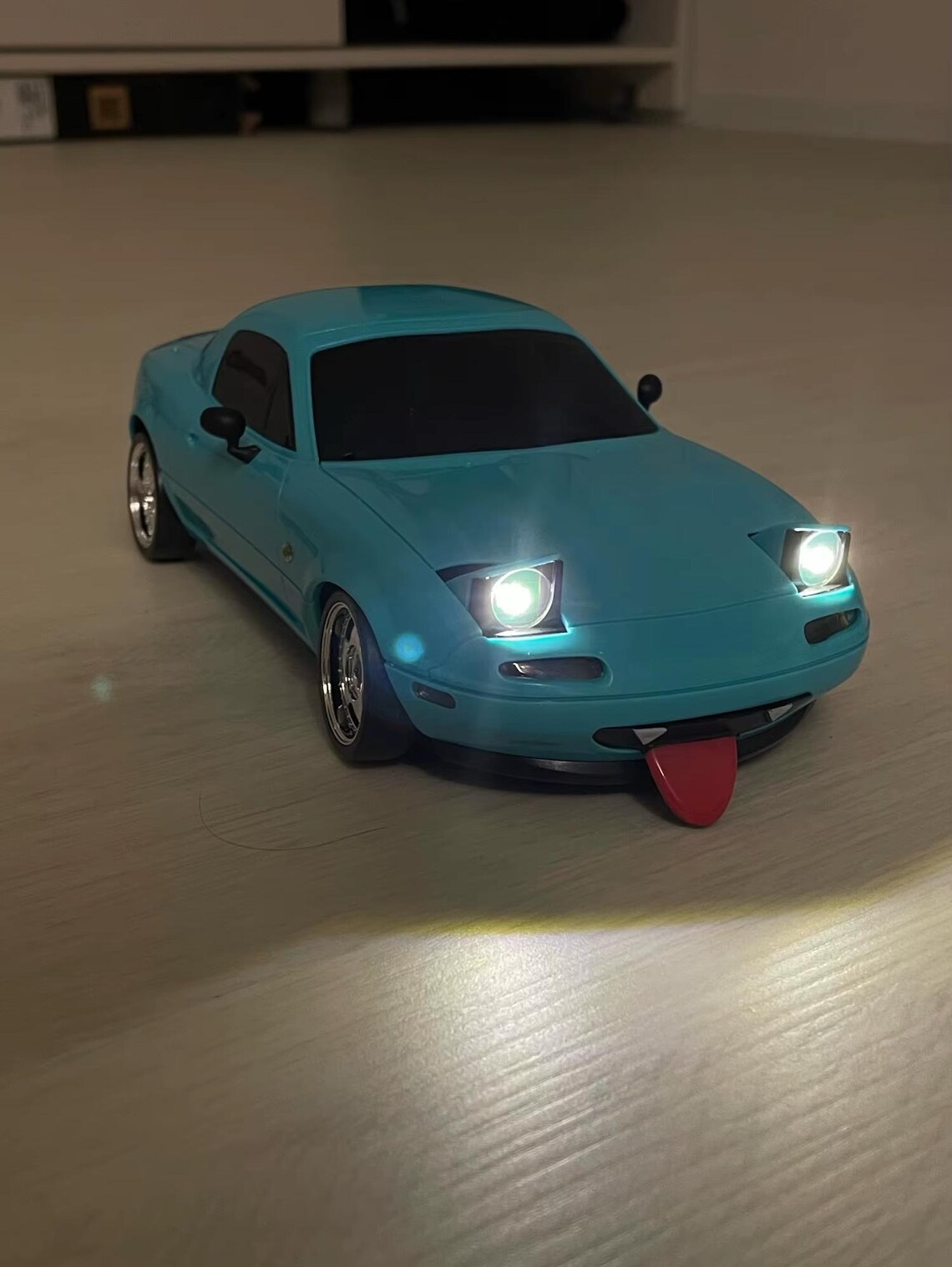 Blue Mazda MX-5 Miata RC Drift Car: Eyes Open Edition (1/18 Scale) - Etsy