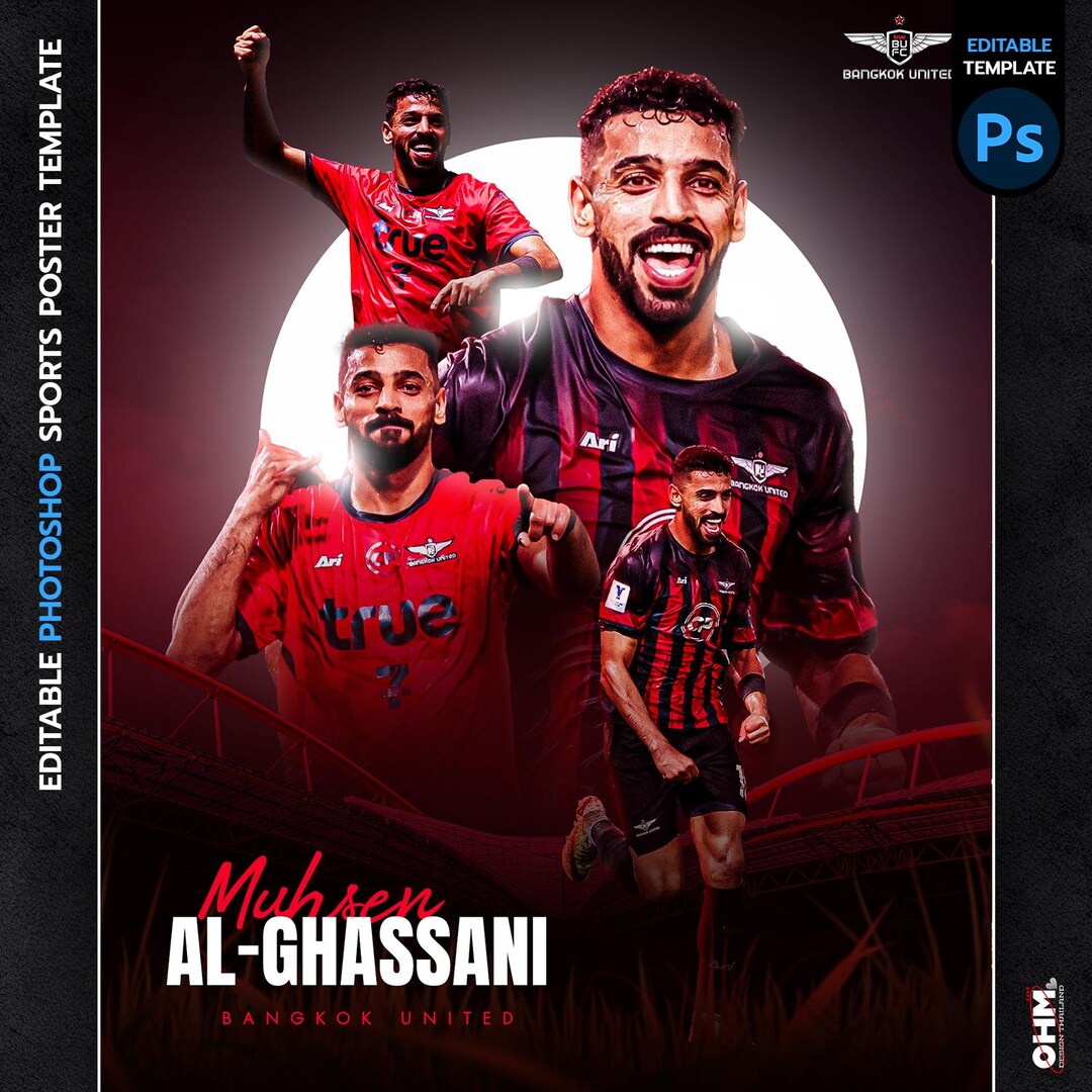 Editable Sports Poster Template: Customizable Photoshop Design (PSD ...