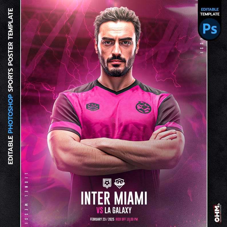 Editable Sports Design PSD - Sports Poster - Fully Layered and ...