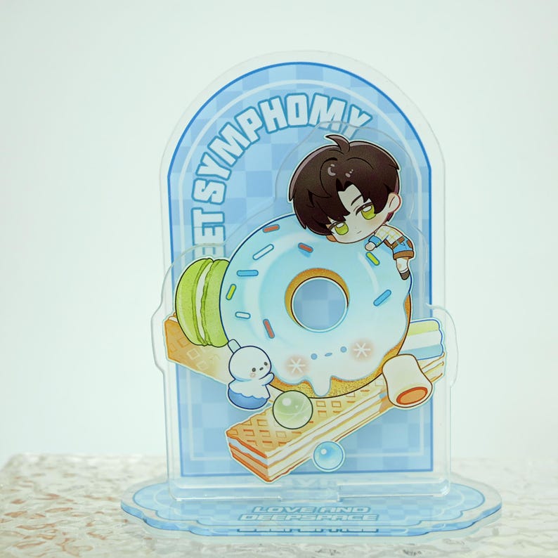 Love and Deepspace Acrylic Standee, Cute Dessert Theme, Rafayel Sylus ...