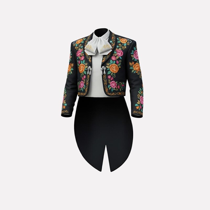 Embroidered Charro Suit - Etsy UK