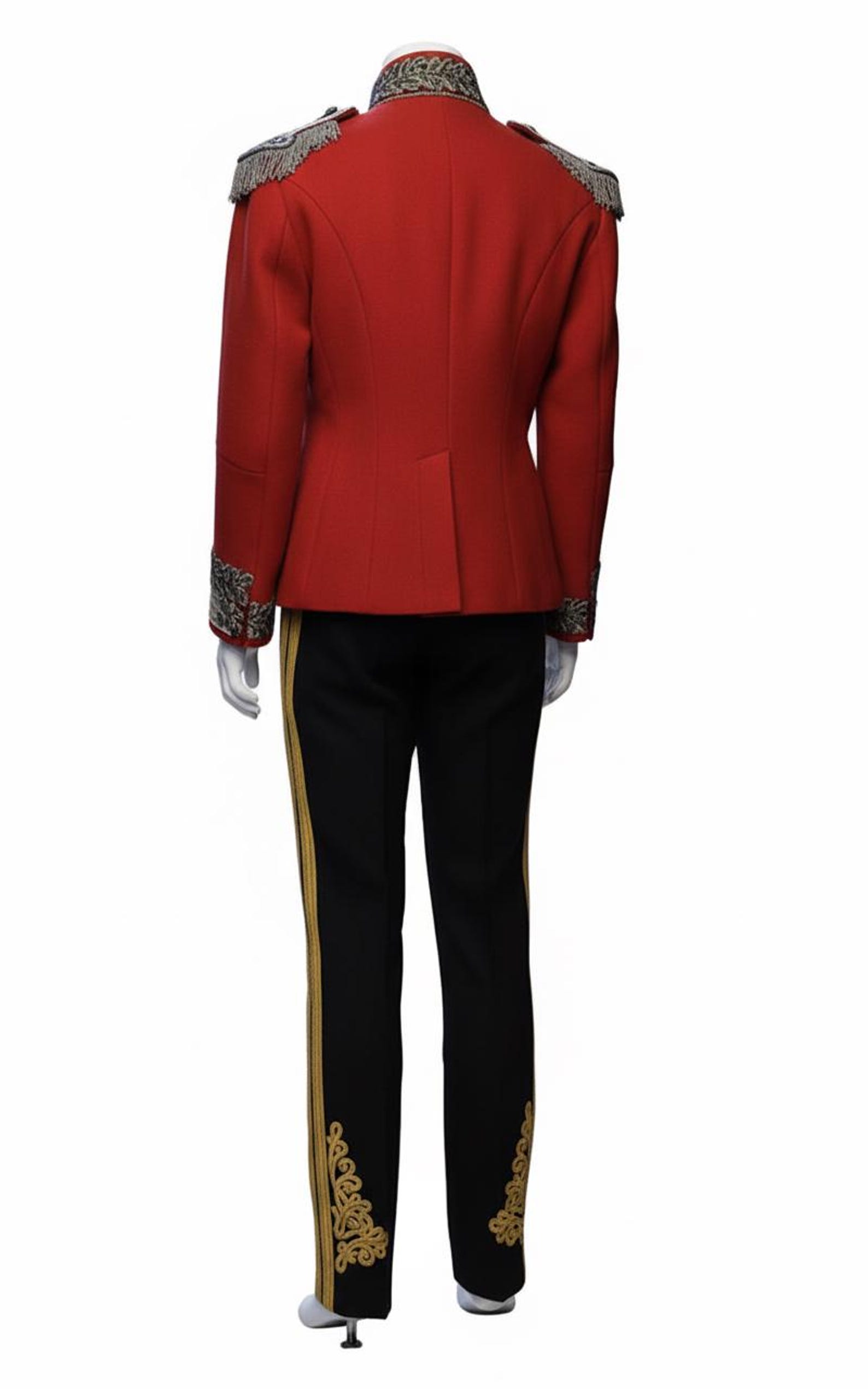 Men’s Red Military Jacket Costume | Vintage Style Parade Uniform With ...