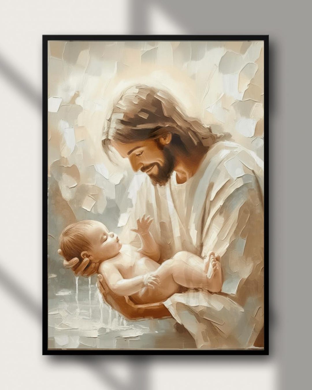 Jesus Holding Baby, Christian Nursery Wall Art, Jesus and Infant Print ...