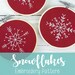 Snowflakes Ornament PDF Embroidery Pattern Catholic Christian Easy DIY ...