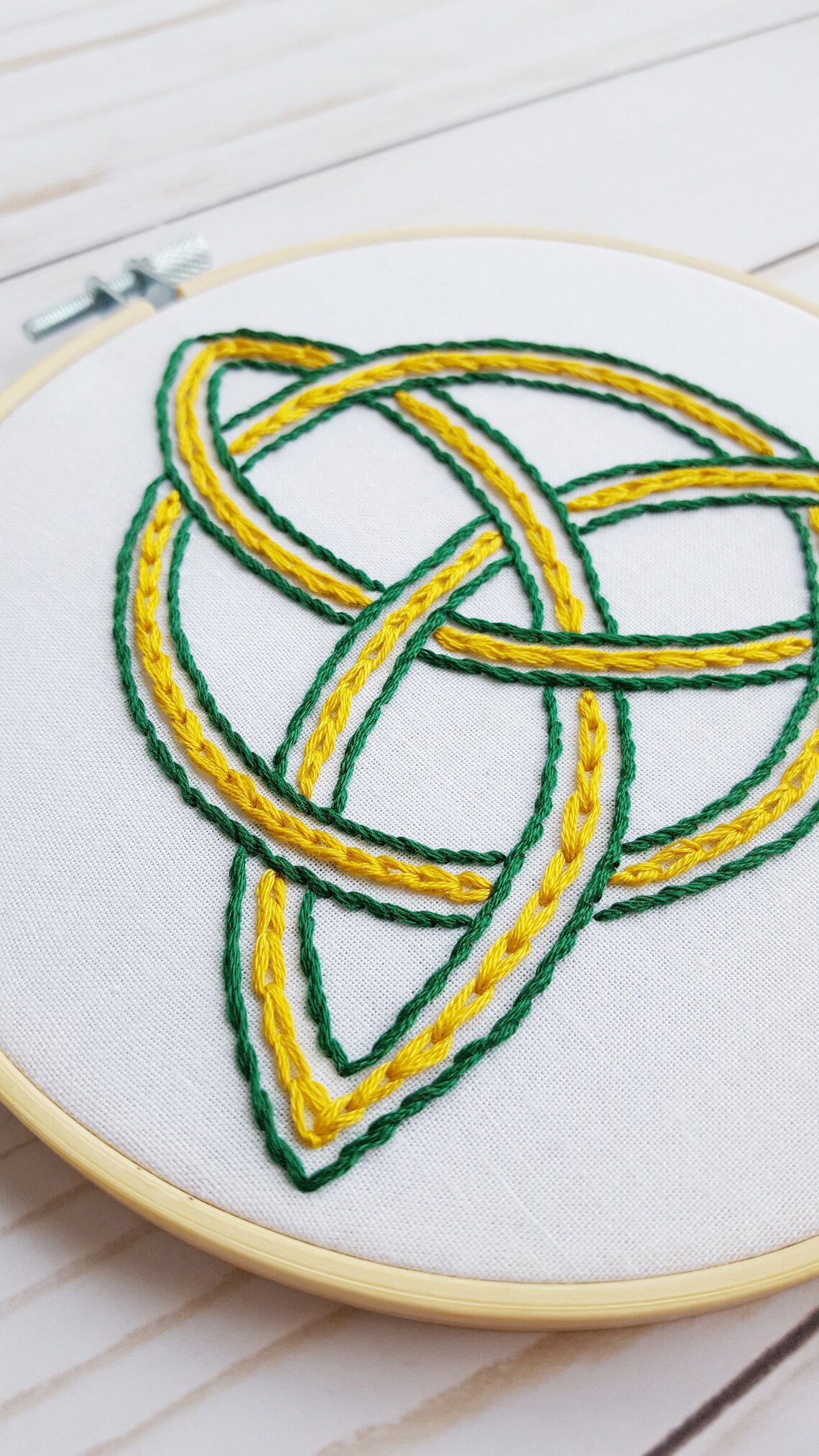 PDF Embroidery Pattern Celtic Trinity Knot Modern Catholic Embroidery ...