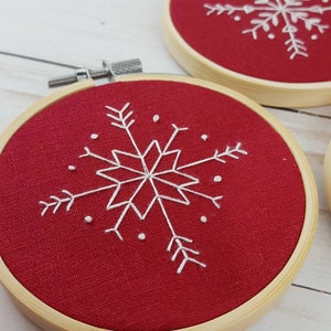 Snowflakes Ornament PDF Embroidery Pattern Catholic Christian Easy DIY ...