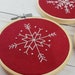 Snowflakes Ornament PDF Embroidery Pattern Catholic Christian Easy DIY ...