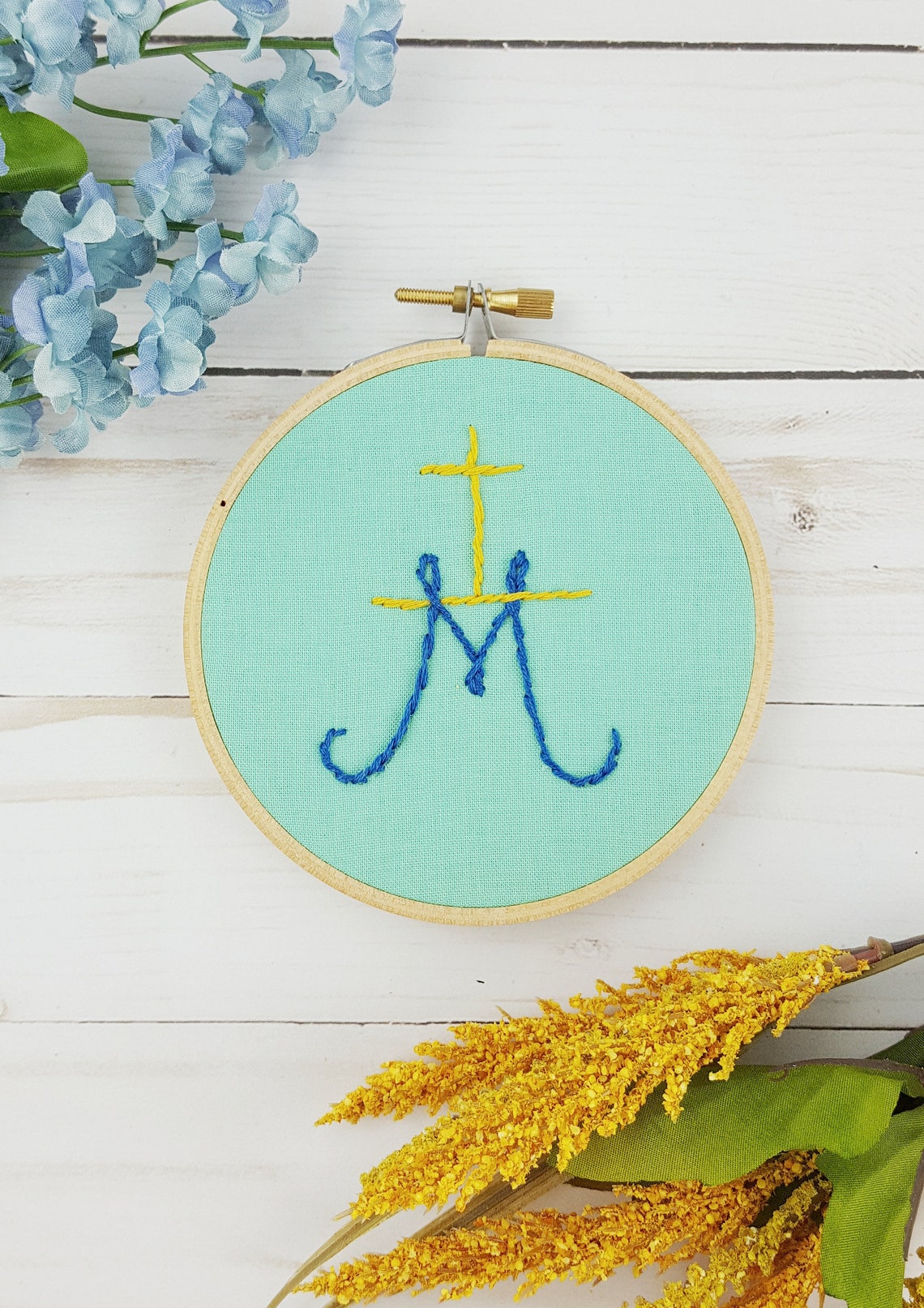 Marian Cross PDF Embroidery Pattern, Catholic Christmas Ornament ...