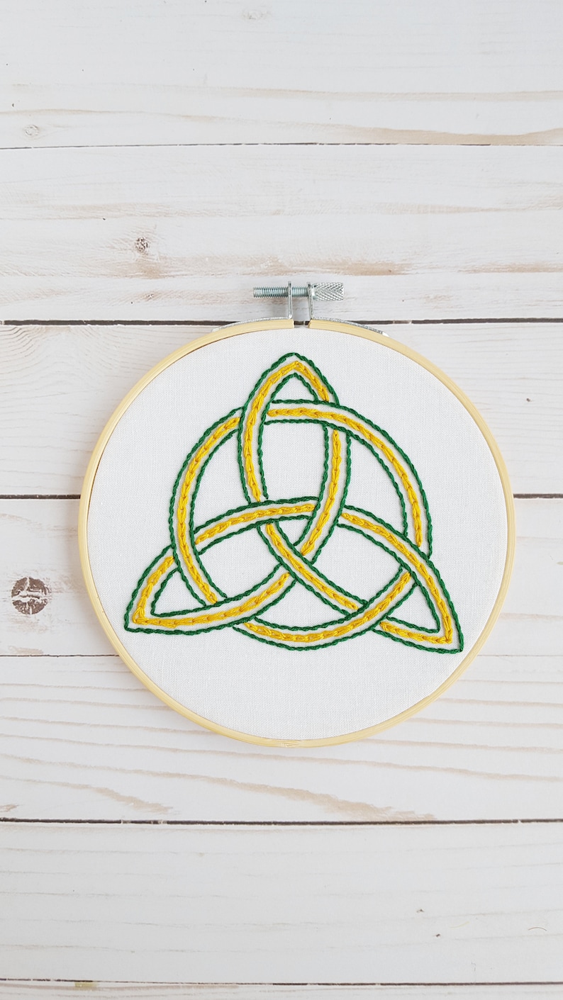 PDF Embroidery Pattern Celtic Trinity Knot Modern Catholic - Etsy UK