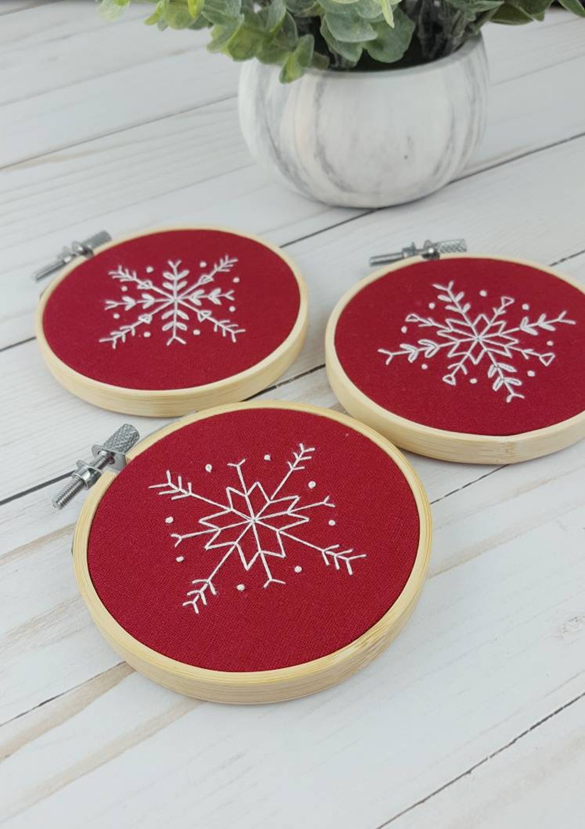 Snowflakes Ornament PDF Embroidery Pattern Catholic Christian | Etsy