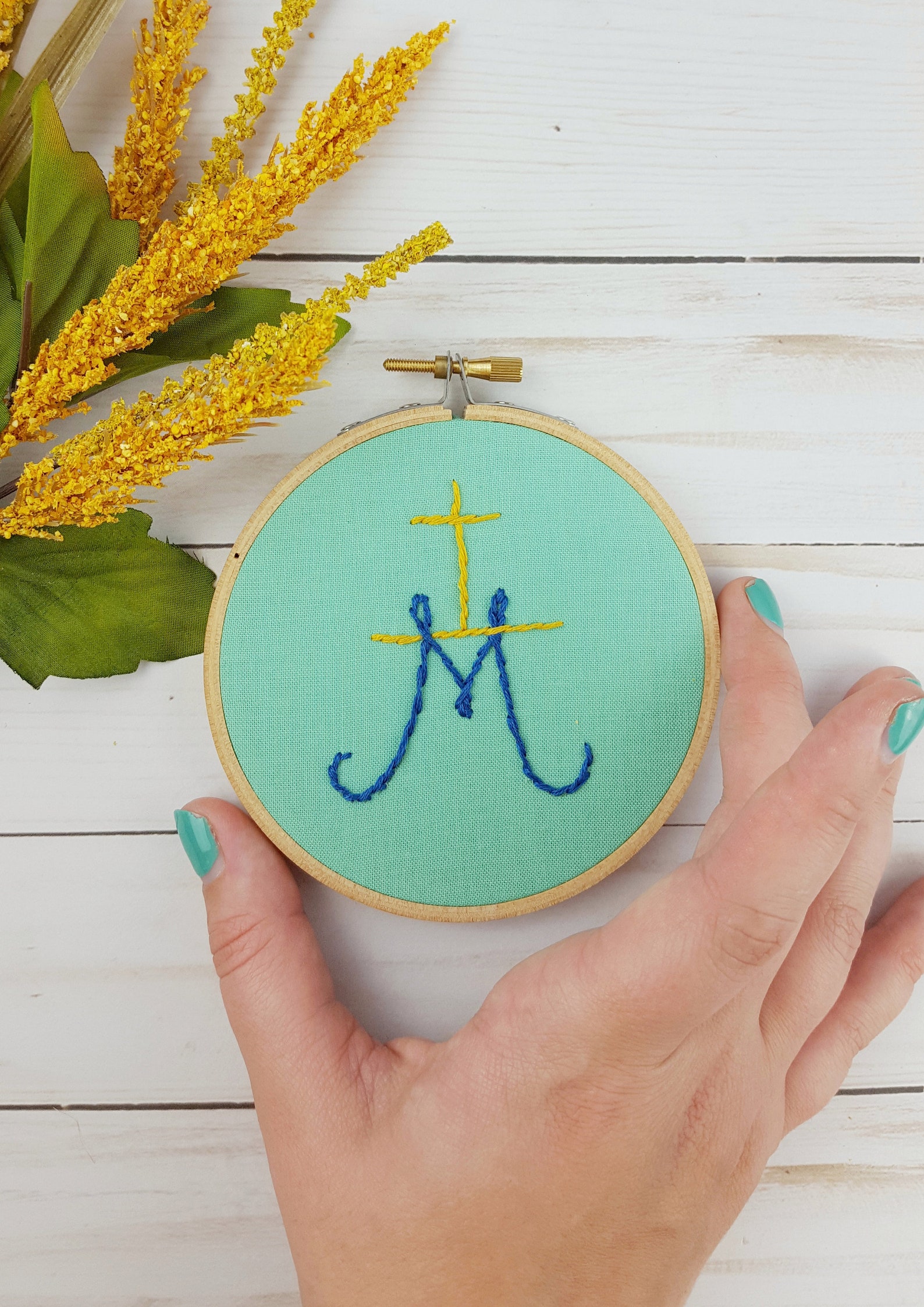 Marian Cross PDF Embroidery Pattern Catholic Christmas | Etsy