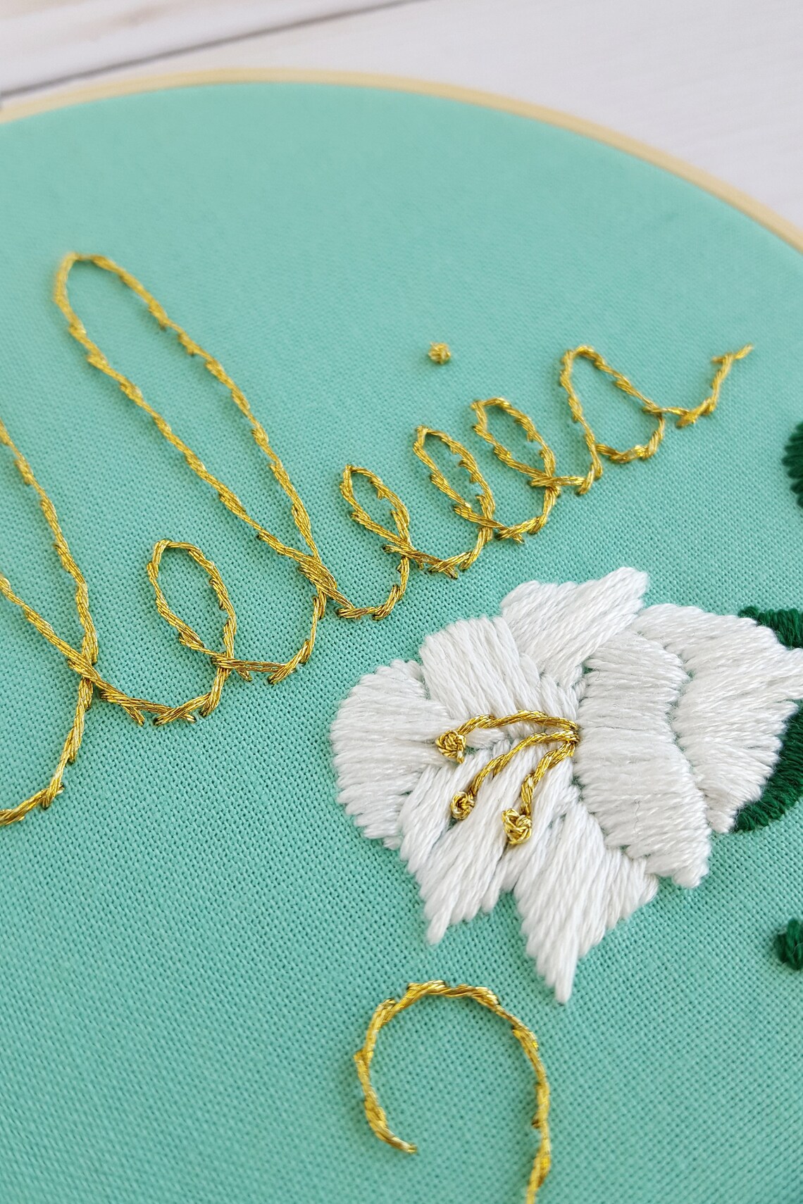 PDF Alleluia Embroidery Pattern Modern Catholic Embroidery Pattern Lily ...