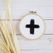 Ash Wednesday Ash Cross Embroidery Hoop, Lent Art, Christian Wall Decor ...