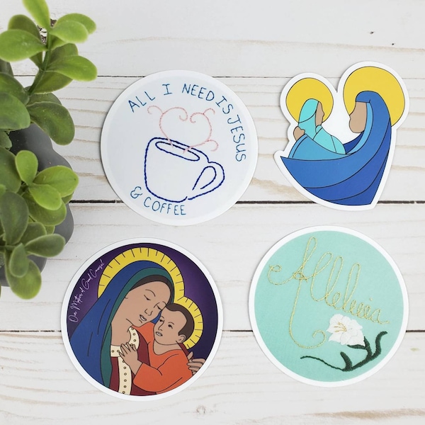 Catholic Stickers - Etsy