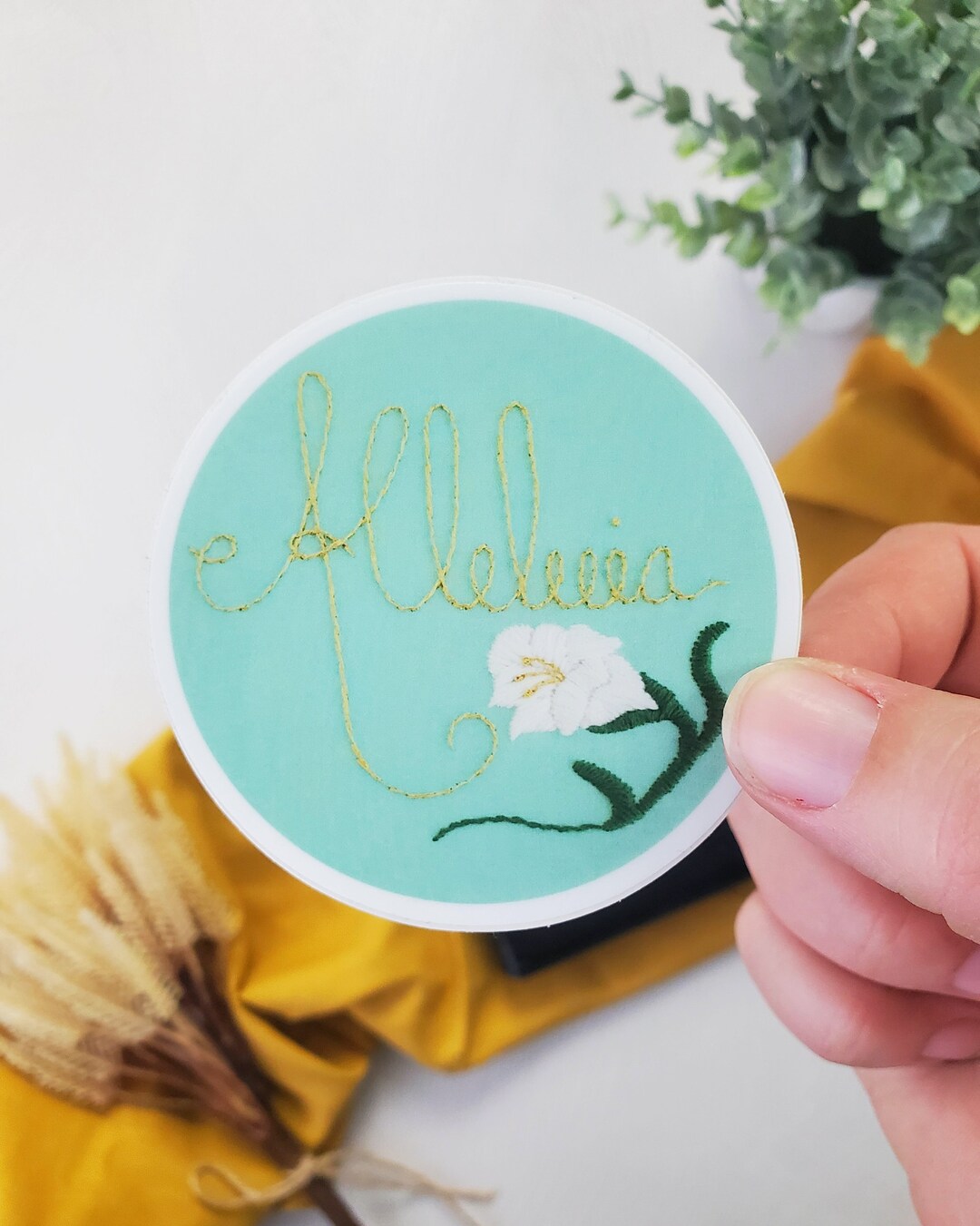 Alleluia Vinyl Sticker, Easter Sticker, Catholic Sticker, Christian ...