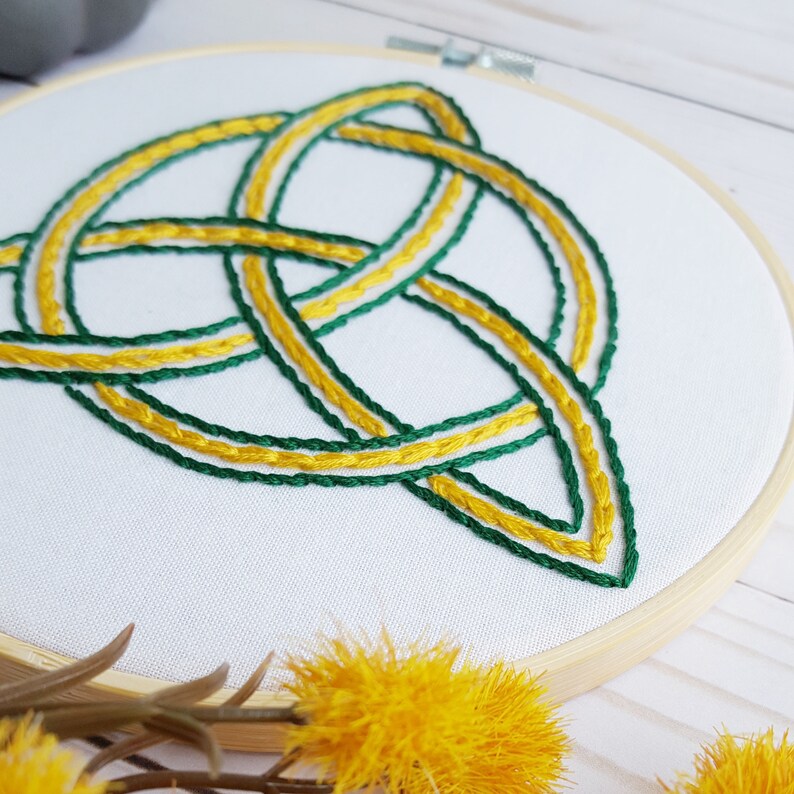 PDF Embroidery Pattern Celtic Trinity Knot Modern Catholic Embroidery ...