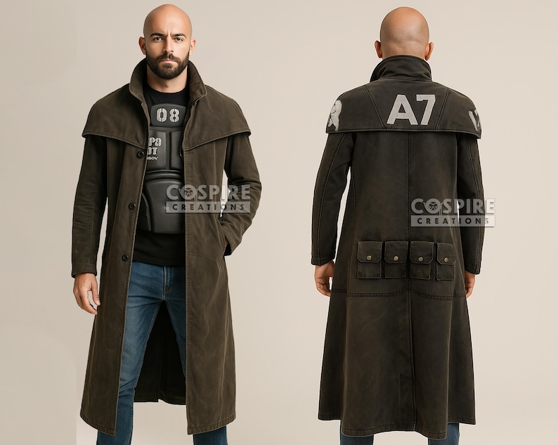 NCR Veteran Ranger Duster Fallout New Vegas Cosplay Coat – Olive Green ...