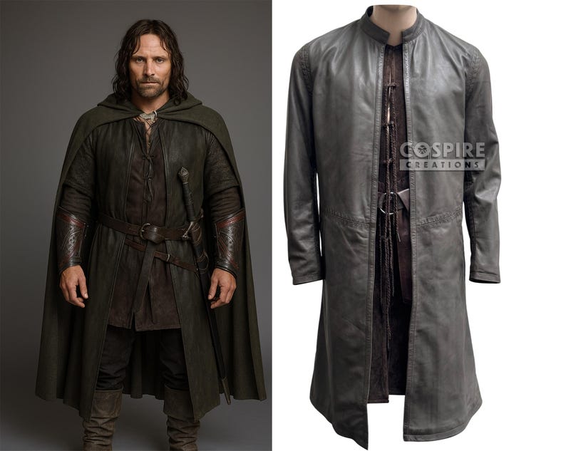 Handmade Aragorn Cosplay Costume – LOTR Ranger Duster Coat | Strider ...
