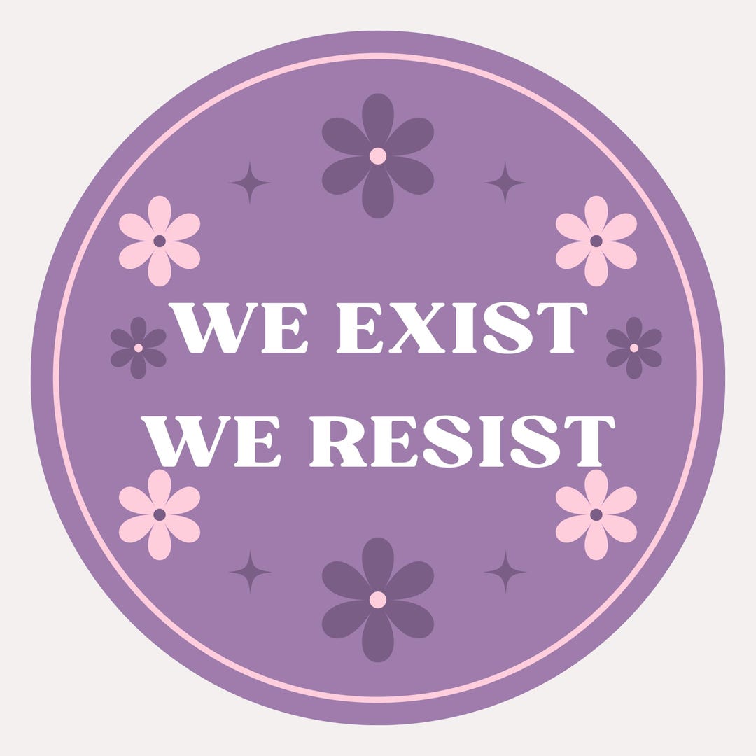 We Exist Sticker - Etsy