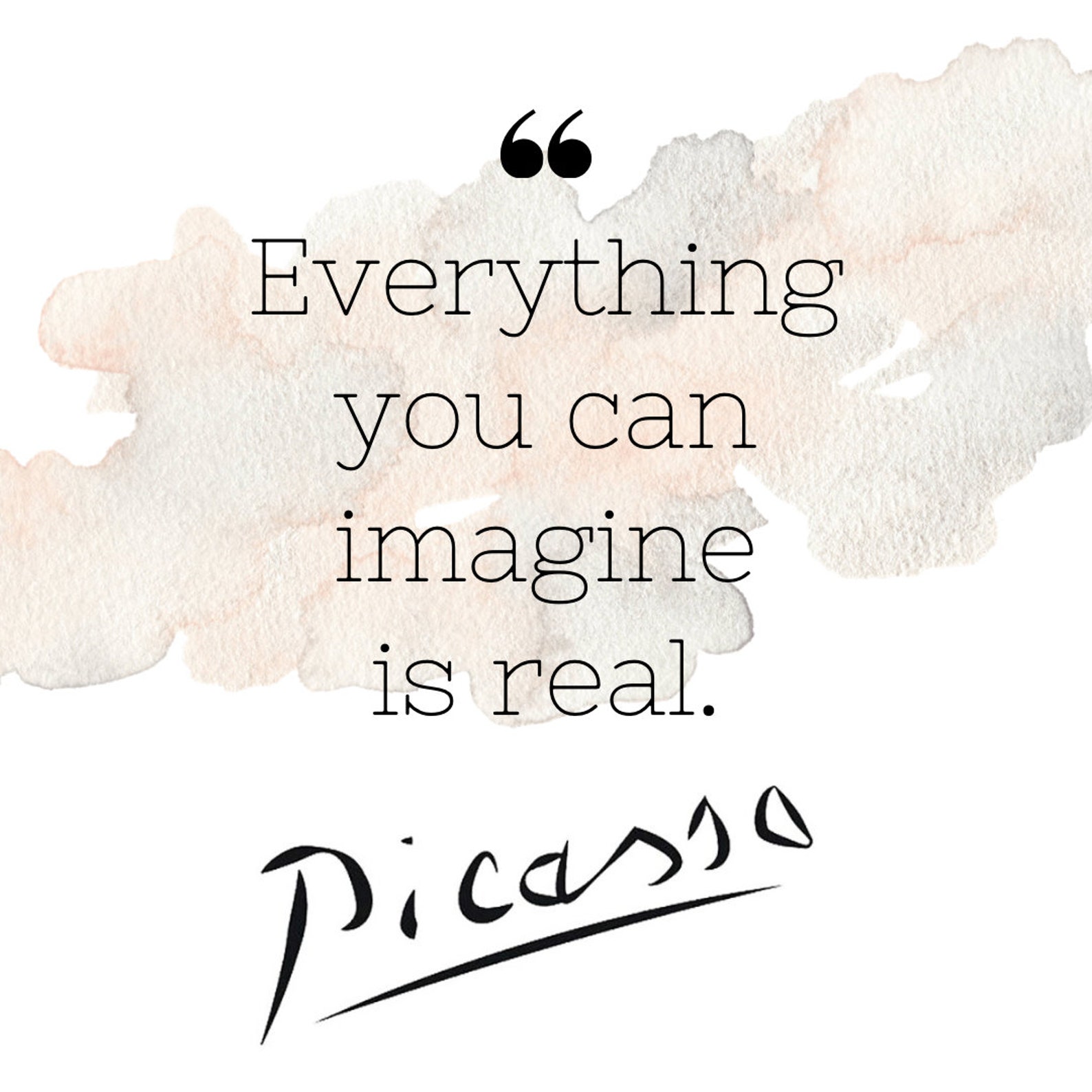 Pablo Picasso Popular Motivational Quotation Everything You Can Imagine ...