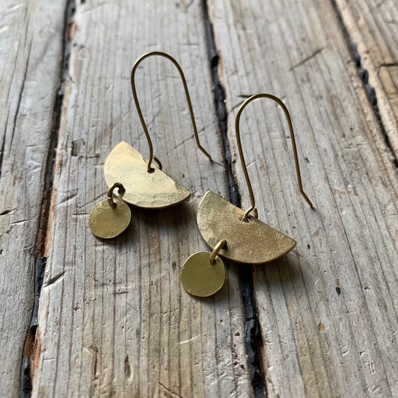 Modern Brass Jewelry - Etsy
