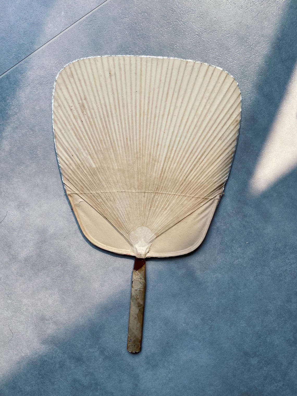 Vintage Kyoto Uchiwa Fan | Hand-painted Plum Blossom Poem - Etsy