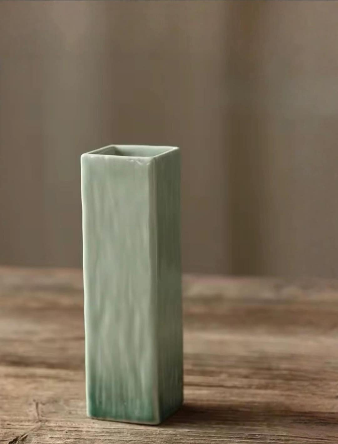 Modern Tall Square Vase – Minimalist Ceramic Flower Vase for Home Decor ...