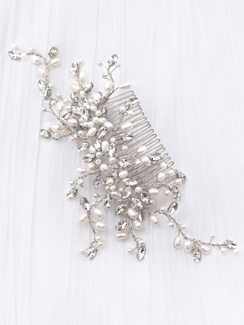 VIDEO Beaded Hair Comb Boho Hair Comb Gwen | Etsy