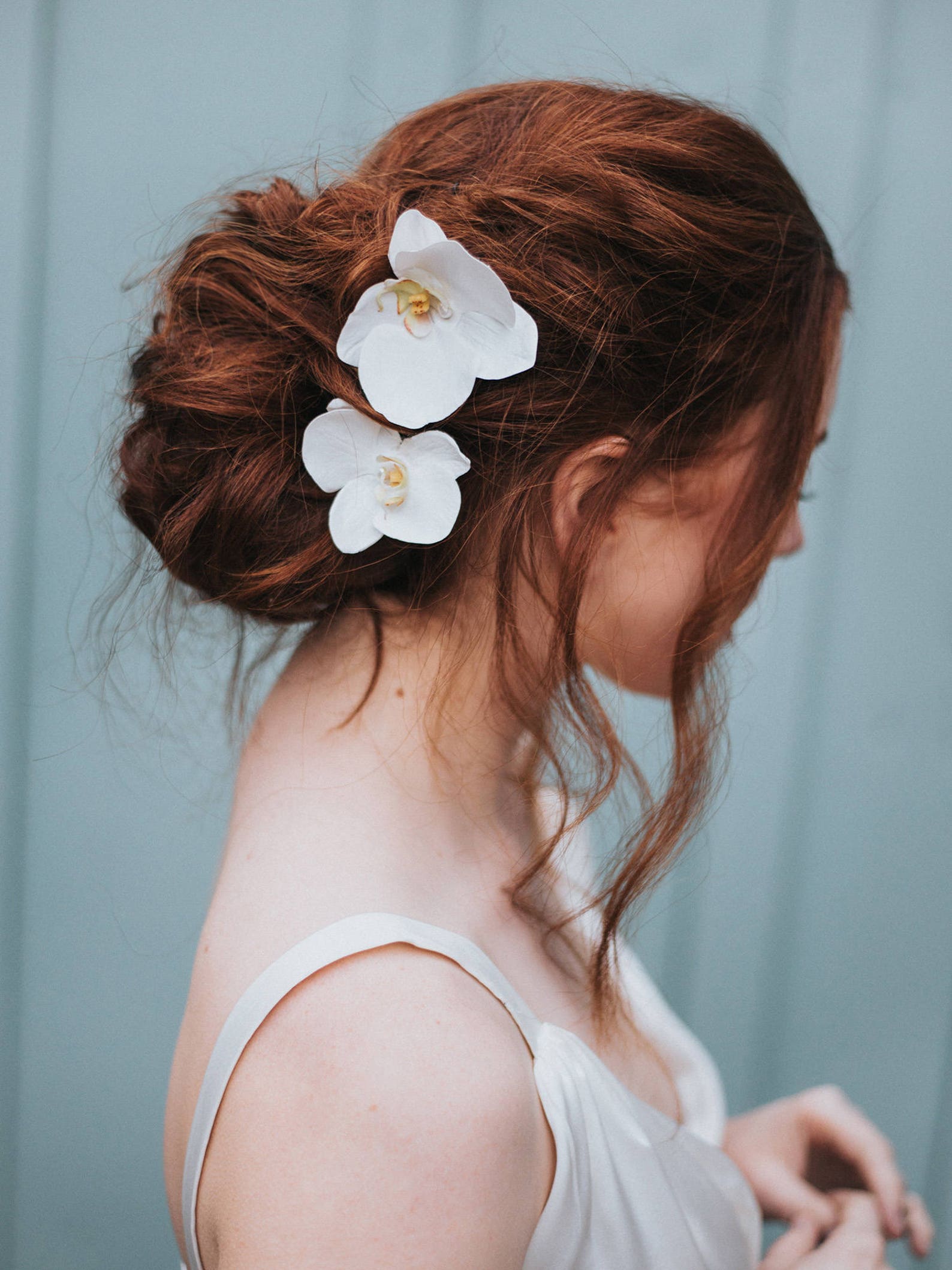 Beach Wedding Hair Accessories Hair Flower Orchid Flower - Etsy