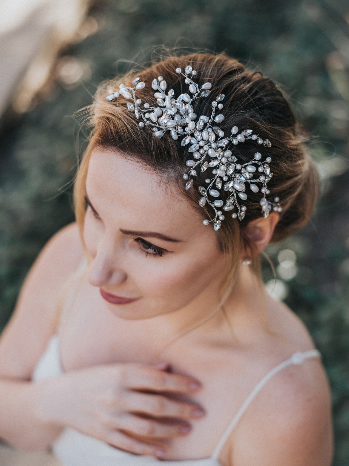 VIDEO Beaded Hair Comb Boho Hair Comb gwen - Etsy
