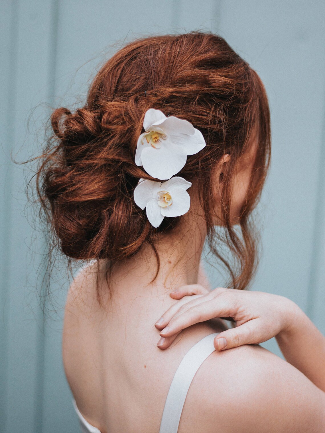 Beach Wedding Hair Accessories Hair Flower Orchid Flower | Etsy