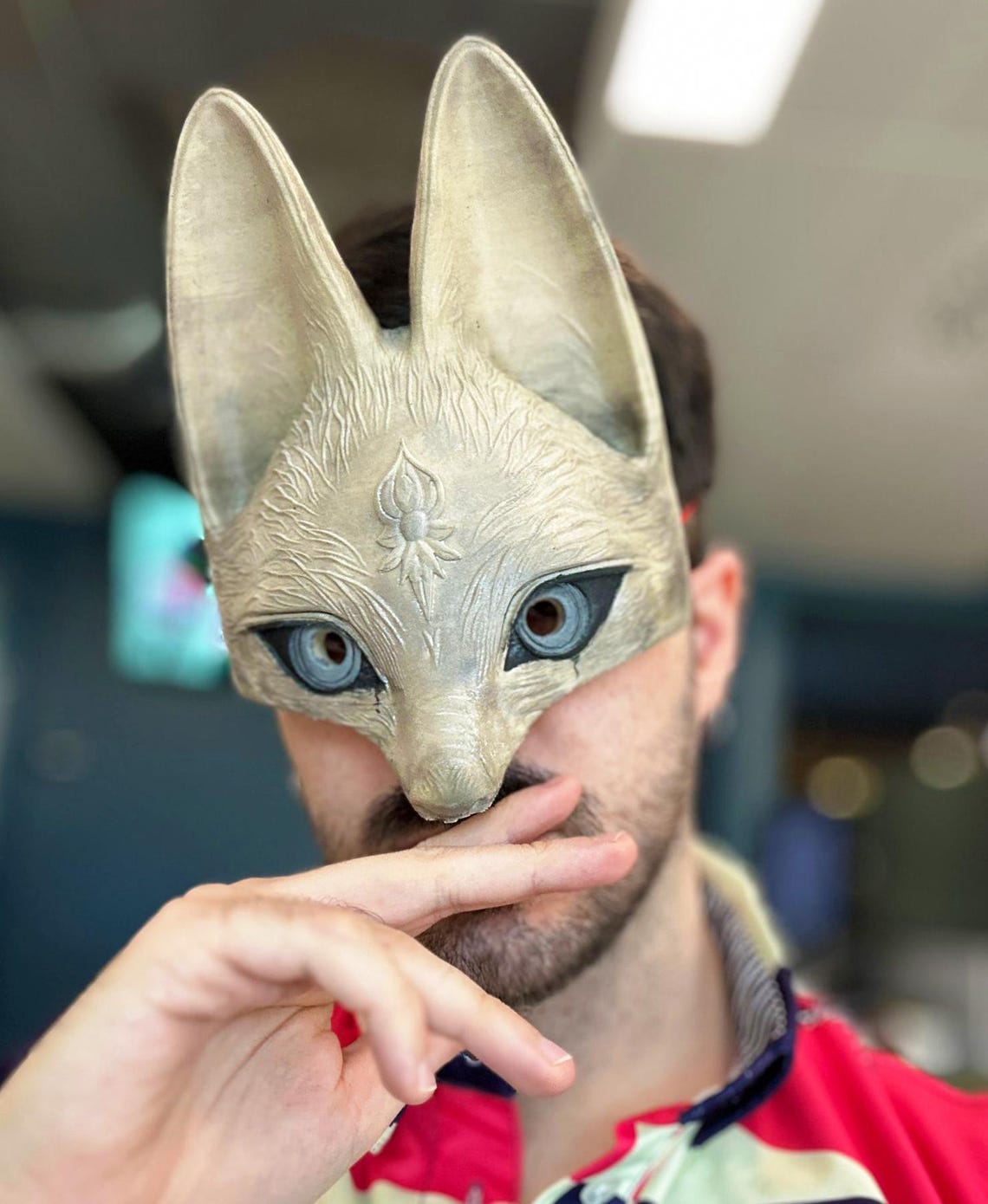Silent Hill F Fox Mask – Hand-painted Wearable Cosplay Prop - Etsy