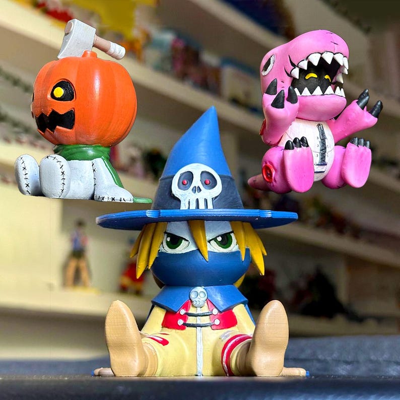 Custom Digimon Figure – Wizardmon, Pumpmon, or Extyranomon | 3D Printed ...