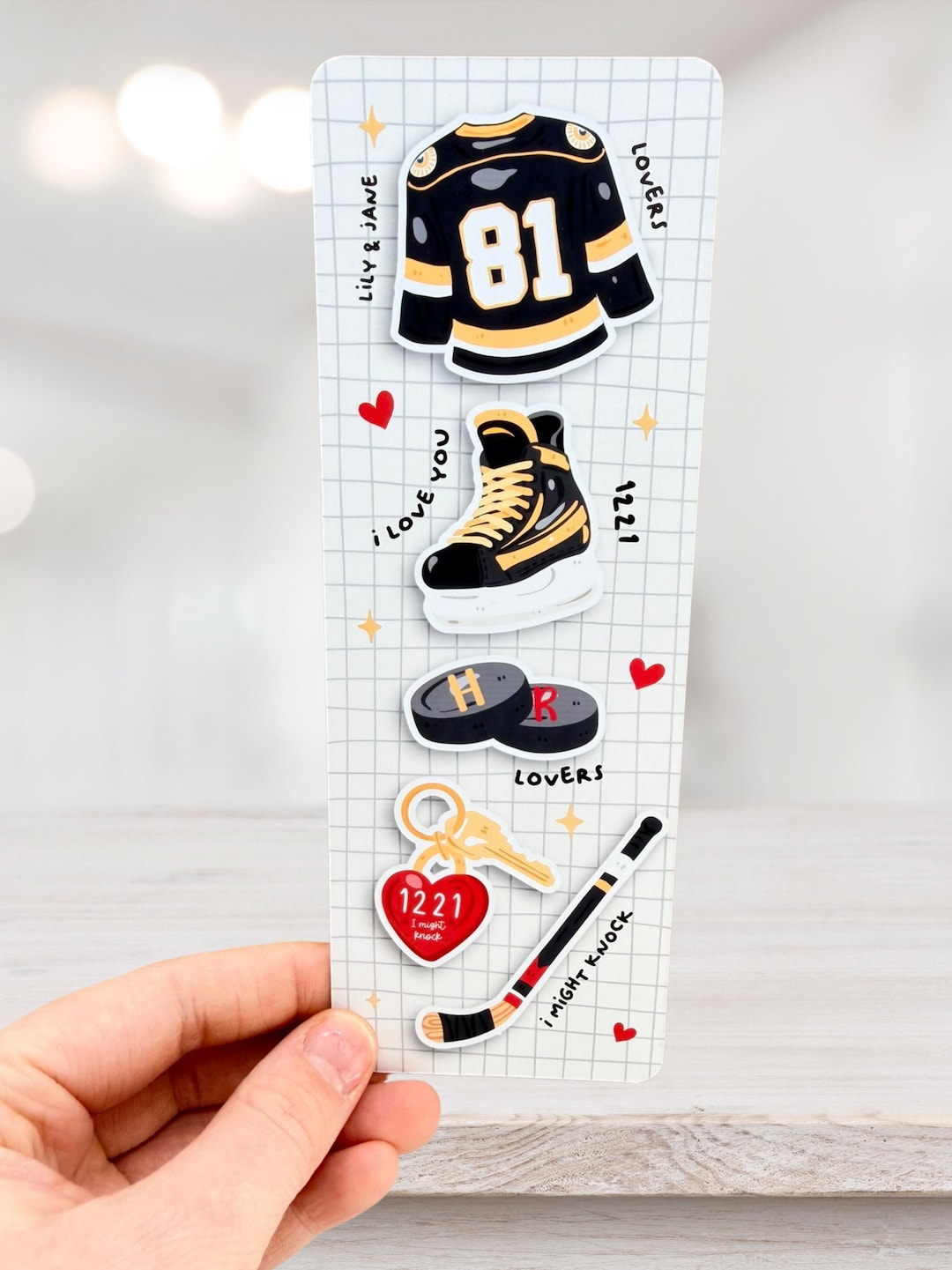 Heated Rivalry Bookmark, Hockey Bookish Bookmark, Sport Romance Fan ...
