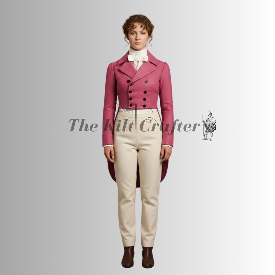 Women's Soft Pink Regency Tailcoat | Jane Austen Ball Coat - Etsy