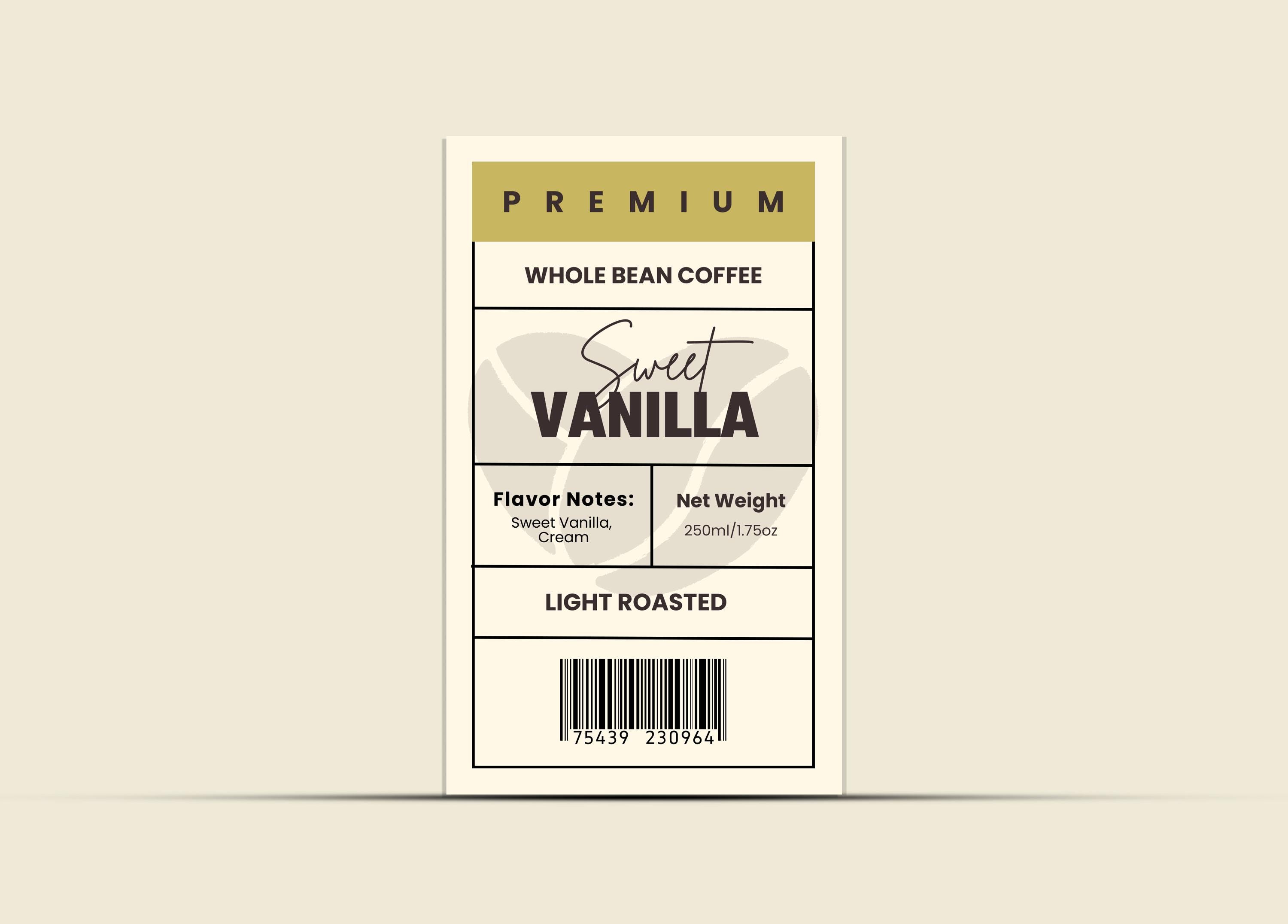 Editable Coffee Bag Label Template | Product Pouch Label – Customizable Canva Design for Coffee ...
