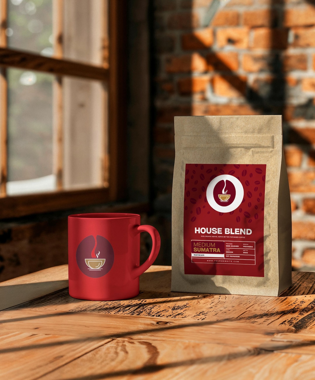 Premium Coffee Label Template | Editable Canva Label (3 Sizes ...