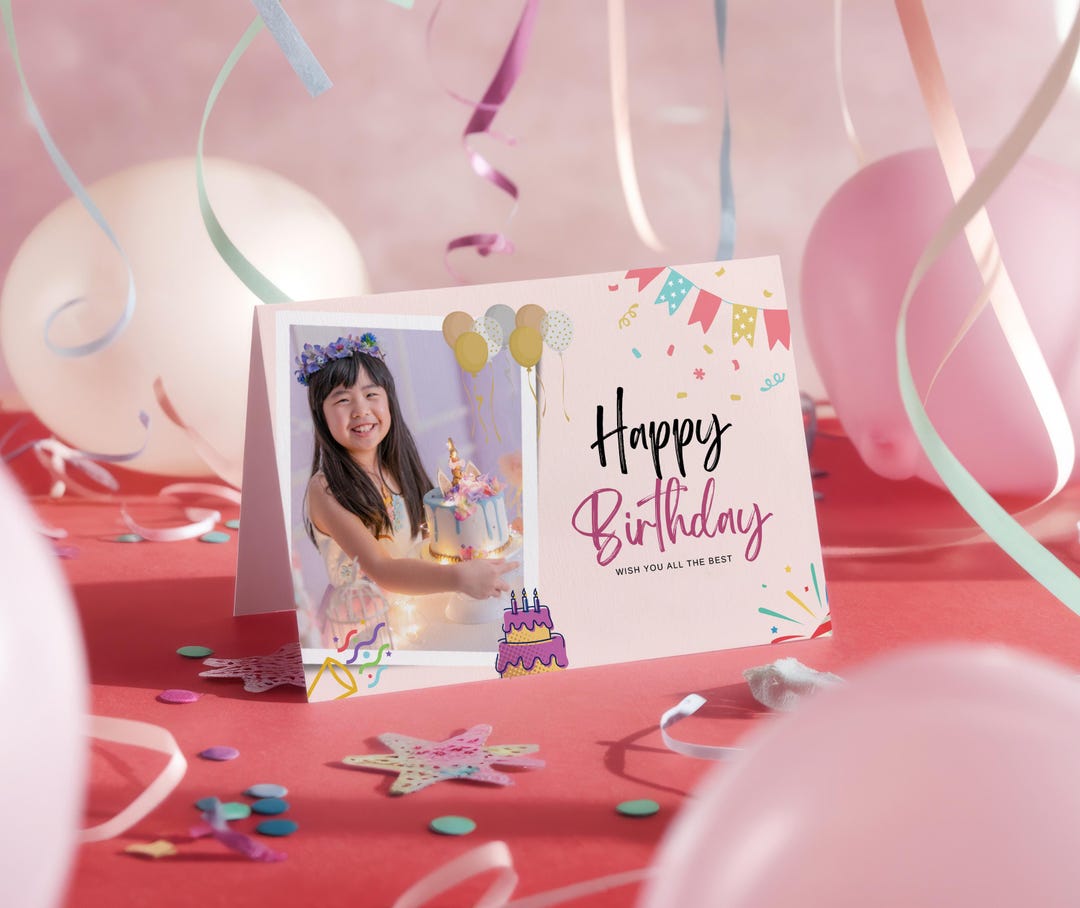 Editable Birthday Card Template – Instant Download, Printable Greeting ...