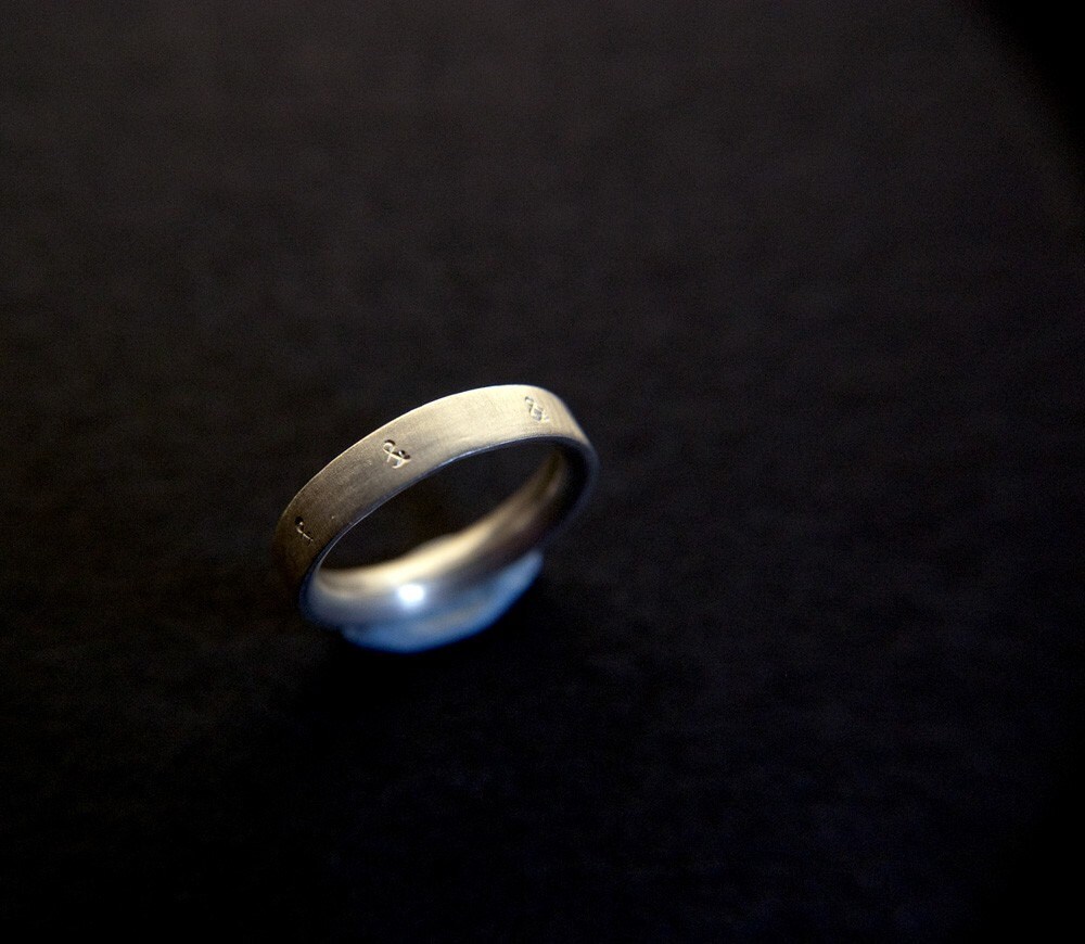 Handmade Brushed Silver Ampersand Ring Silver & Ring - Etsy