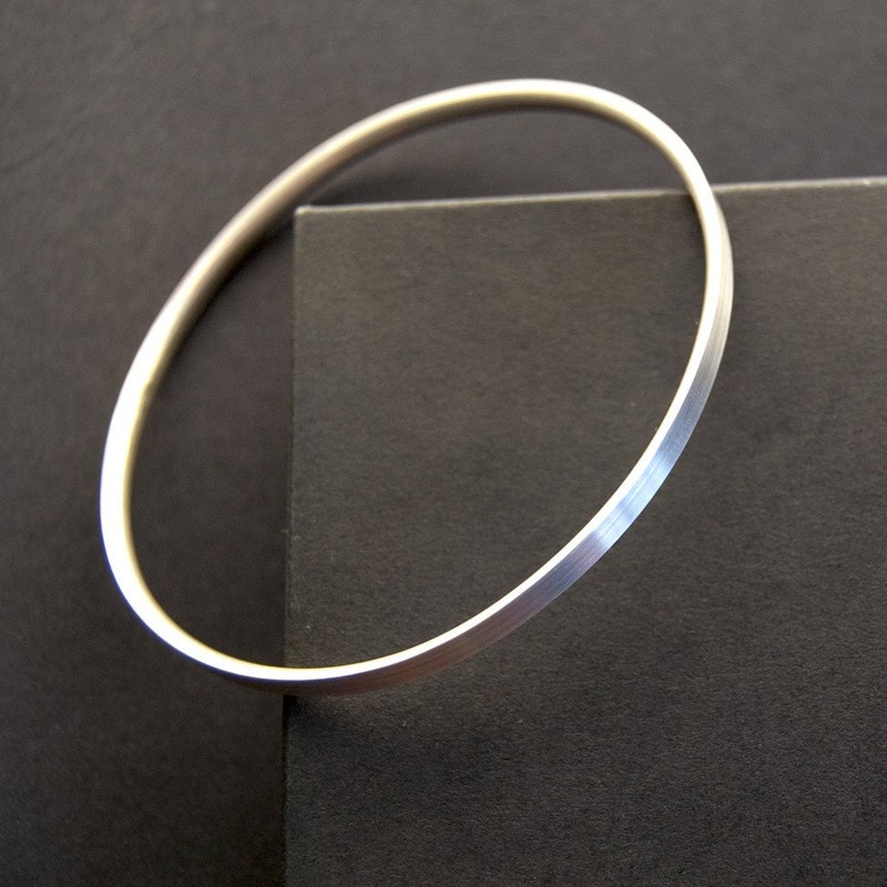 Silver Bangle - Etsy