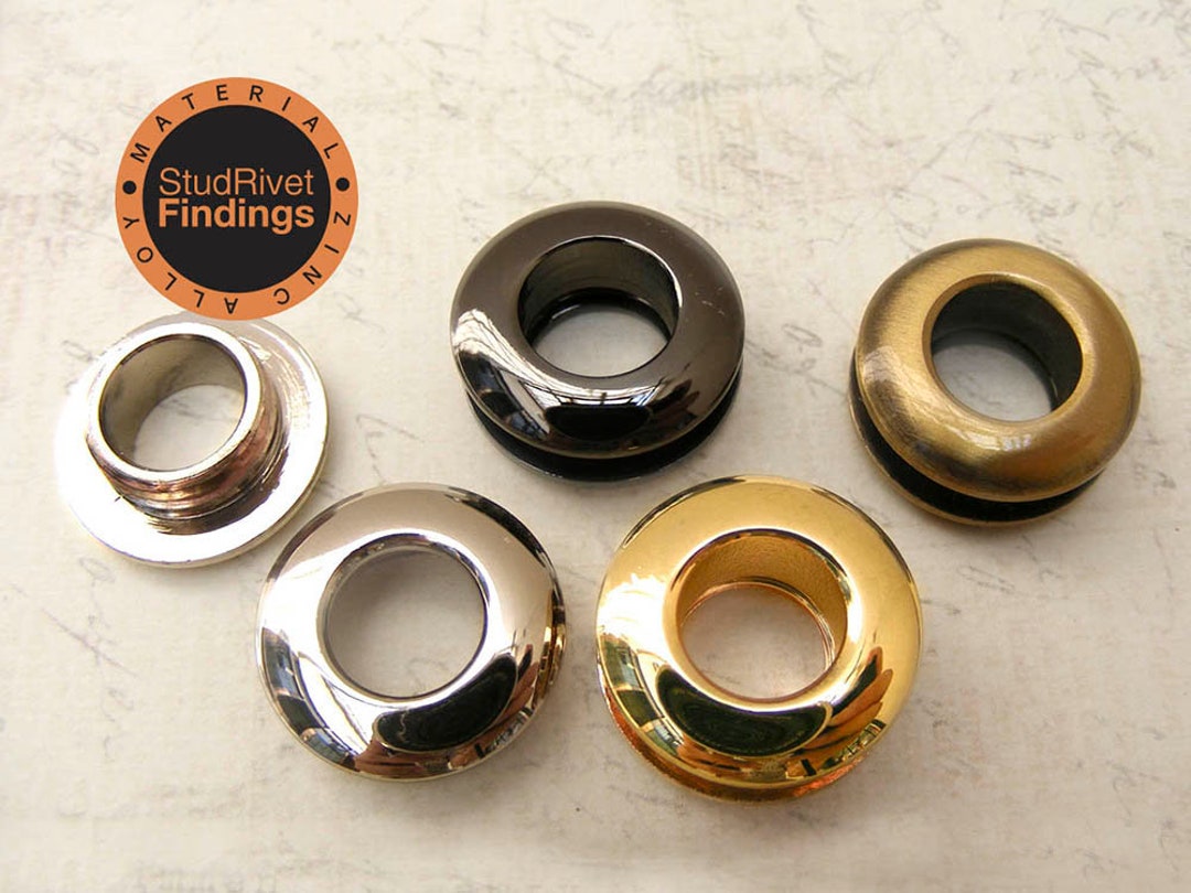 4sets 14mm, 9/16" (inside) ZINC ALLOY Screw Eyelet Rings Grommet / HIGH ...