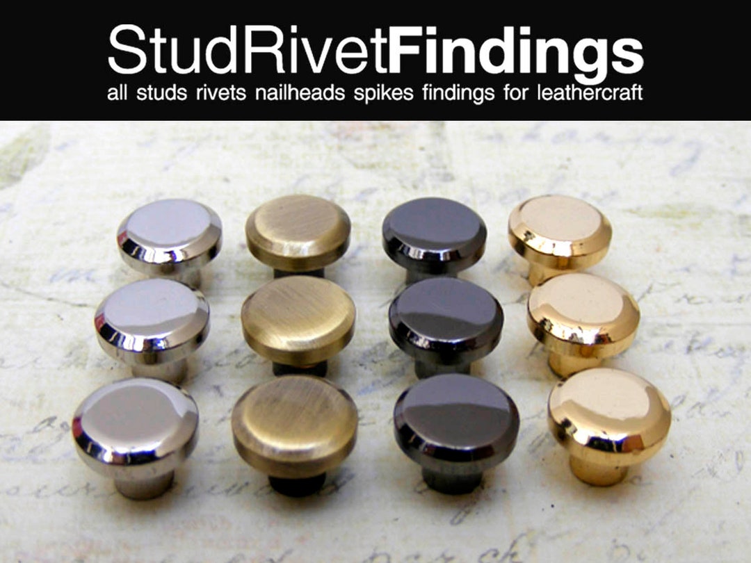 Mix Sizes Mini Button Studs Stand Leather Screw Back / Chicago - Etsy