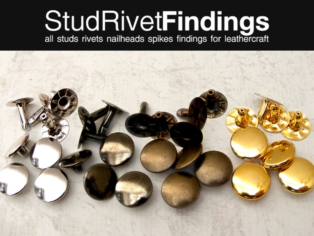 50 Sets 13mm FLAT Round Rapid Rivet Stud/ Japanese Rivet - Etsy